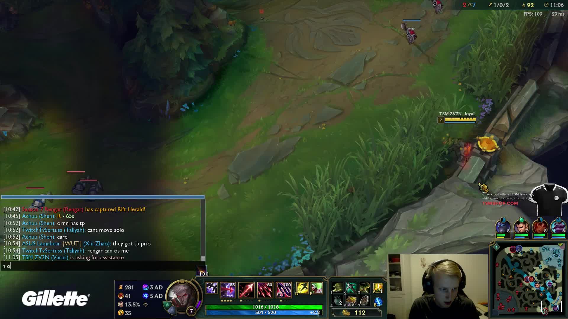 TSM Zven 牌位五殺 全靠走位+反應