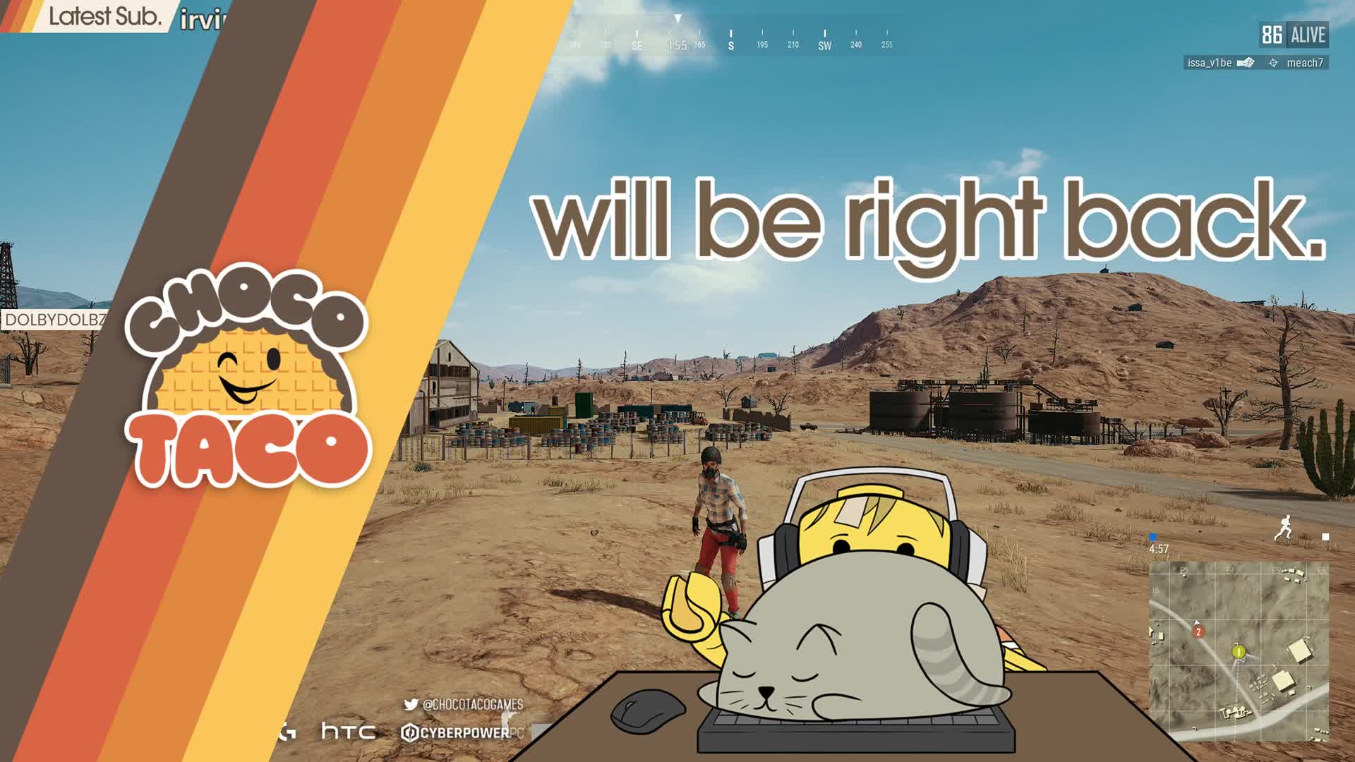 chocoTaco的觀眾來跟他打招呼 結果 ...BANG!