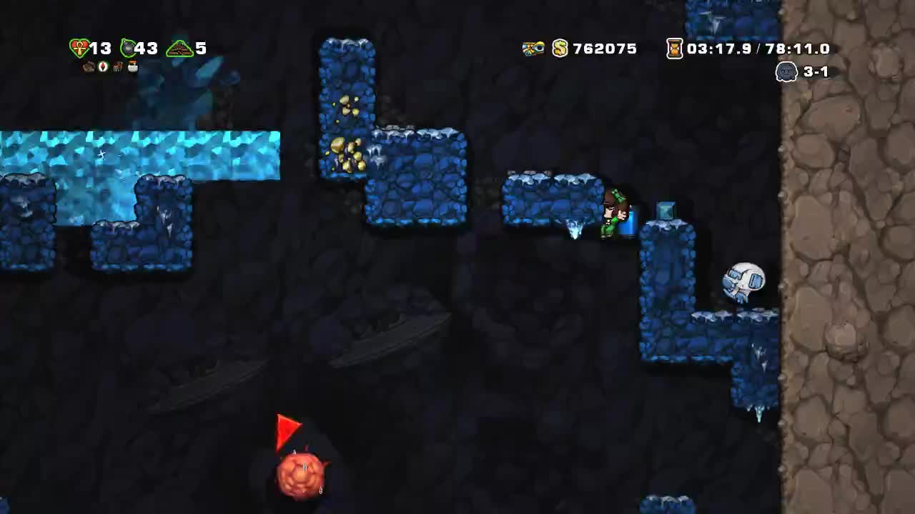 Crazy pot alien : spelunky