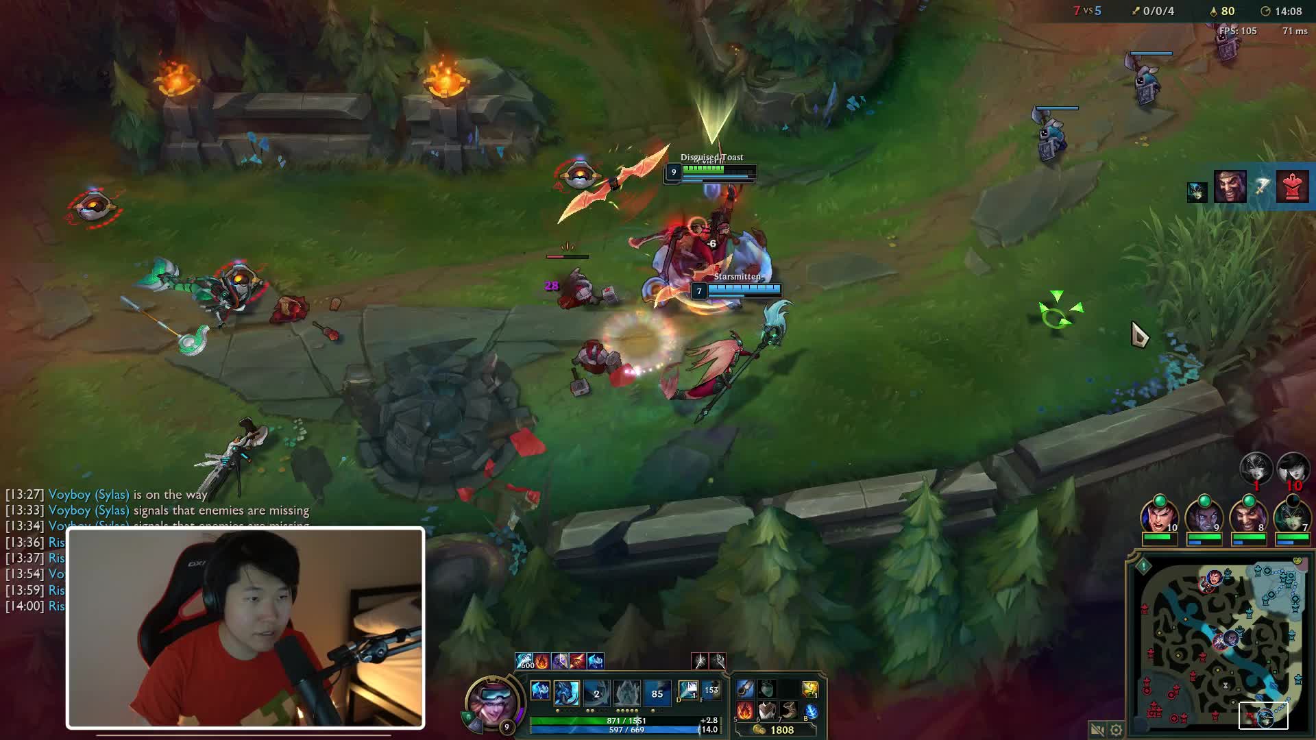 Tyler1 is impressed by Toast in the finals. Big Pog for our boy : offlineTV