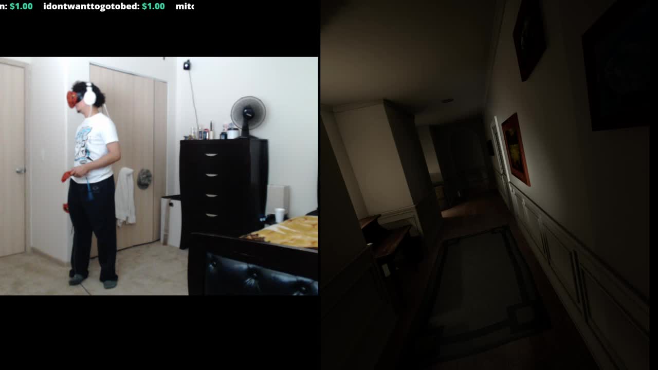 Funny VR horror game reaction. : Vive