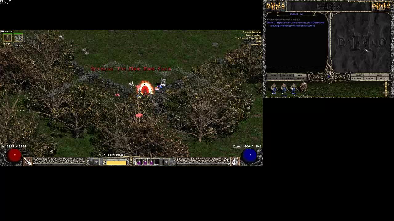 I was getting the D2 itch and decided I'd play a little on an old non ...