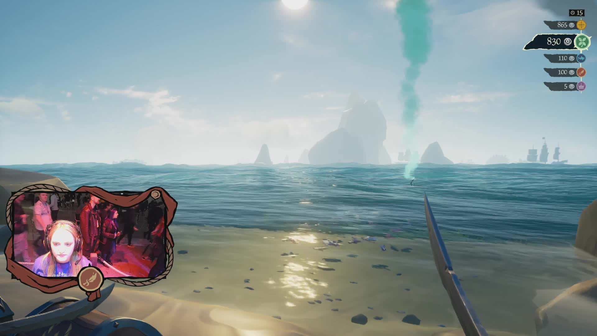 Joe Neate getting super competitive during Arena Livestream : Seaofthieves