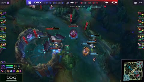 DRX迎戰海克斯龍魂DK！Paduck婕莉裝備成形後無人能擋！DRX 1:1 DK