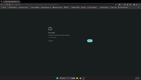 Its the Admin equivalent of Blue screen of death that Camomo gives to ...